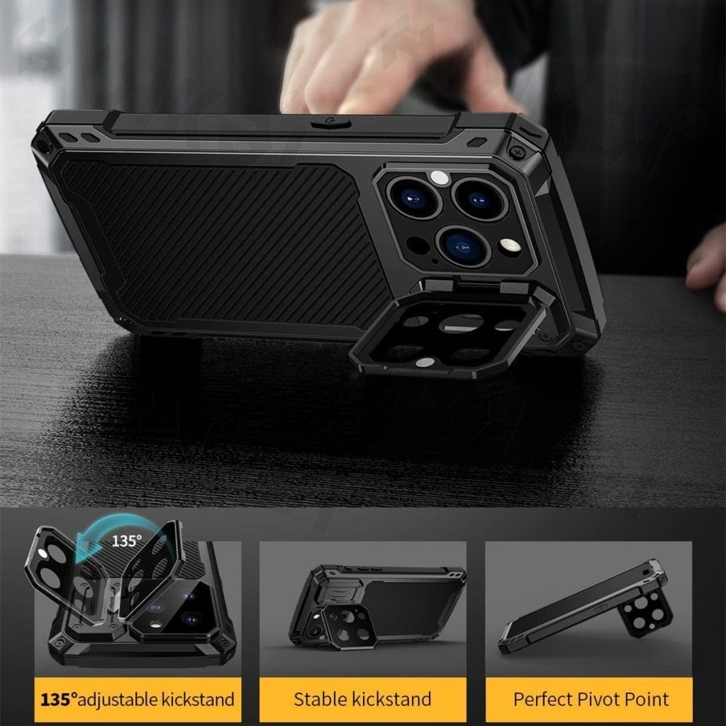 IPhone Metal Rugged MagSafe Case With Screen Protector Camera ...