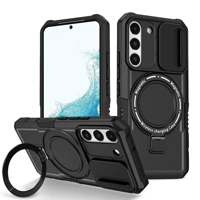 Shockproof Armor Case For Samsung Galaxy Phones With Magsafe Kickstand ...